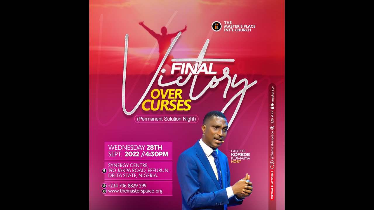 FINAL VICTORY OVER CURSES (Permanent Solution Night) | PASTOR KOREDE ...