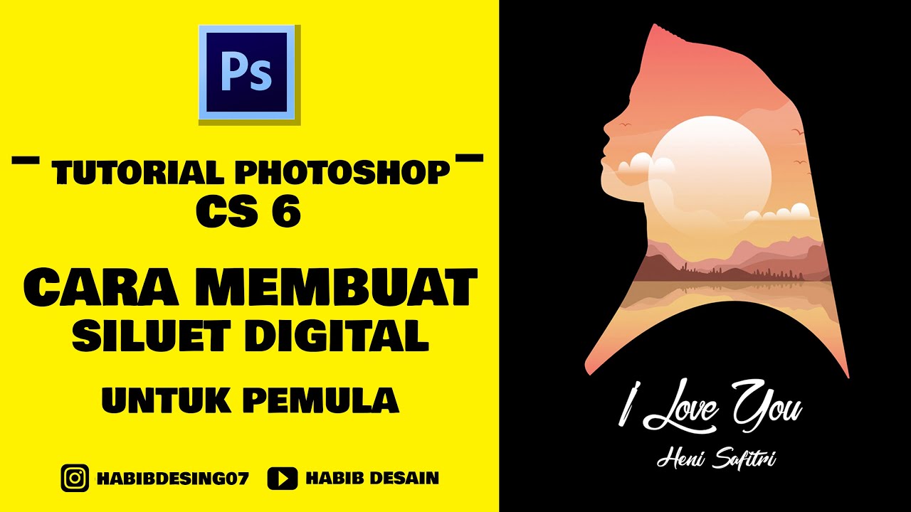 TUTORIAL LENGKAP "Cara membuat siluet digital" untuk pemula dan pro ...