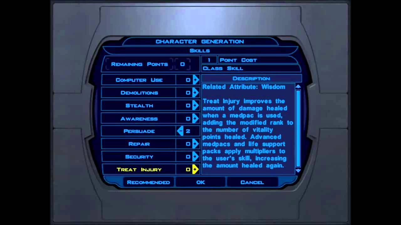 Kotor 1 Character Creation and Series Starter - YouTube