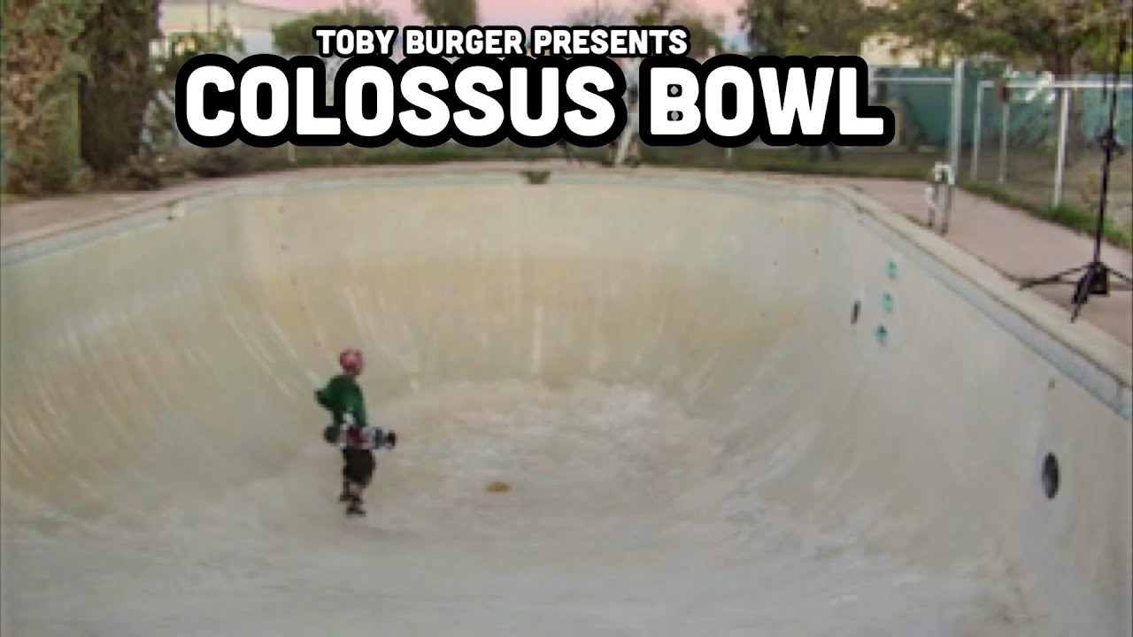 Colossus Bowl (Deepest Pool Ever Skated) - Got Pools? Ep56 #tobyburger ...