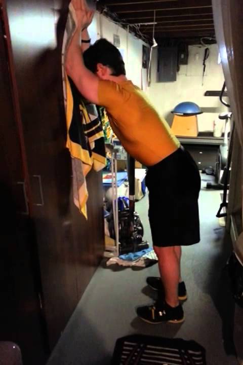 Forearm wall slides - YouTube