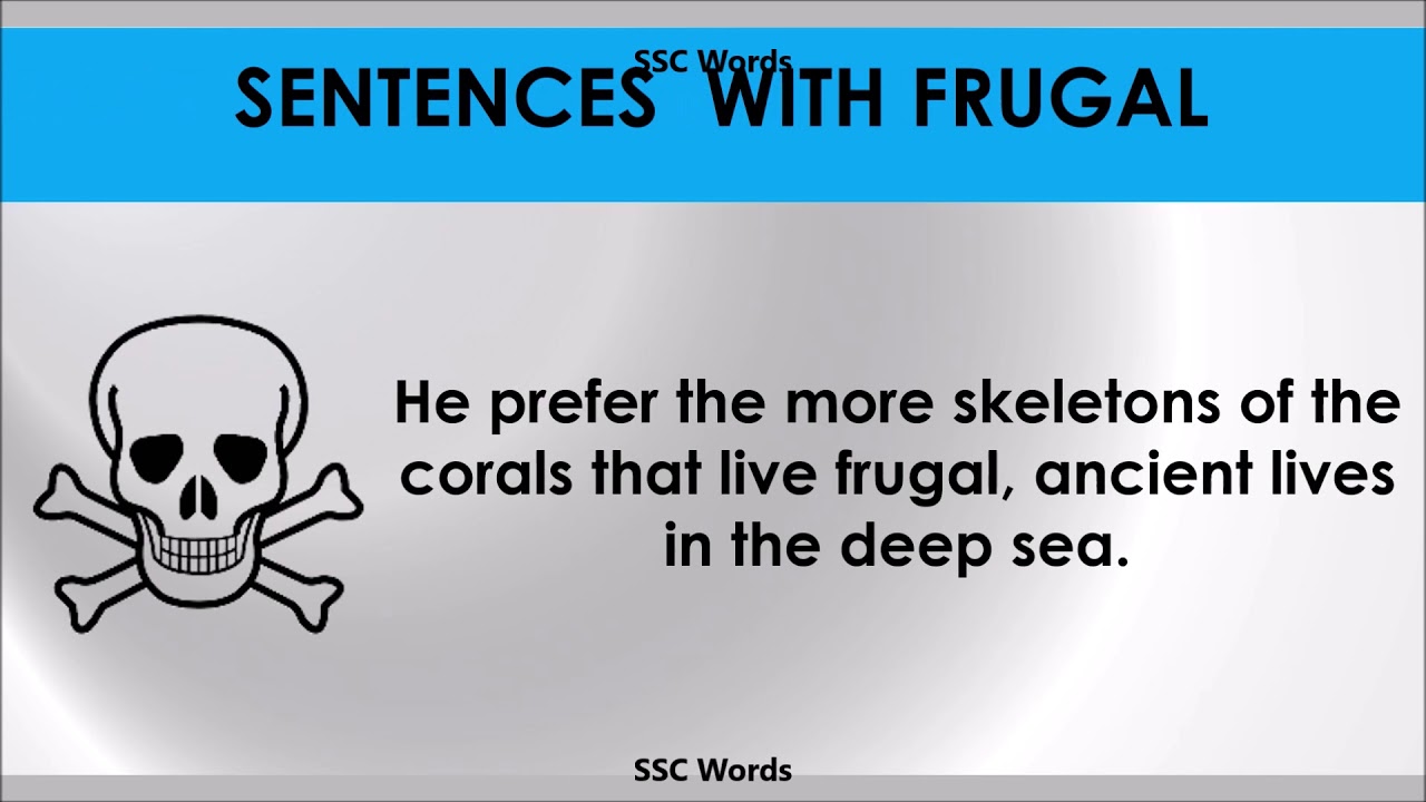 Frugal - Improve English - Meaning and 5 sentences - GRE / CAT / GMAT ...