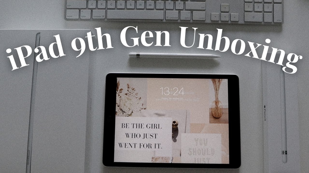 iPad 2021 9th generation unboxing apple pencil 1, accessories & setting ...