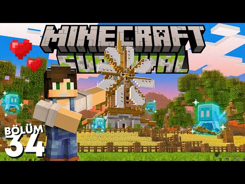 Hayalimdeki Otomatik Buğday Üretim Çiftliği! - Minecraft Survival 34