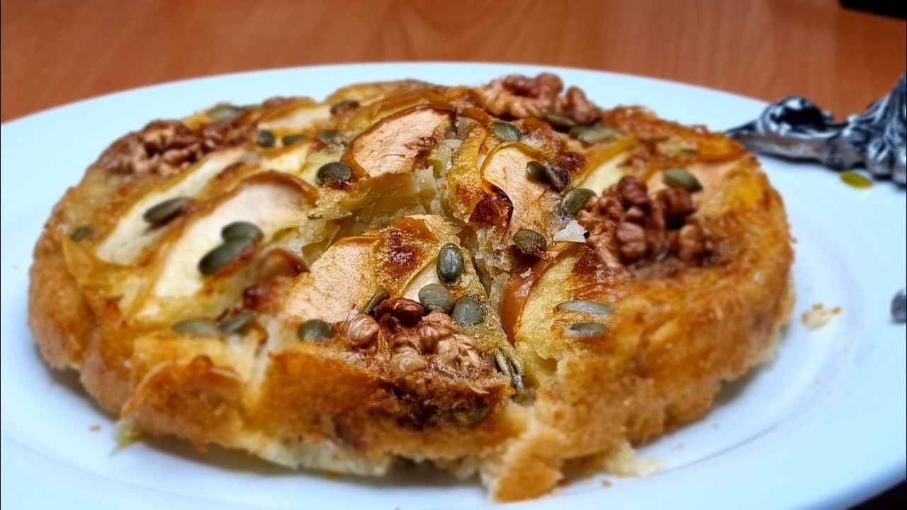 Very easy apple pie 🥧 no flour no sugar!! - YouTube