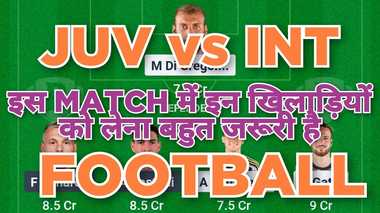 JUV vs INT Football Dream11 Team | Serie A | JUV vs INT Football ...