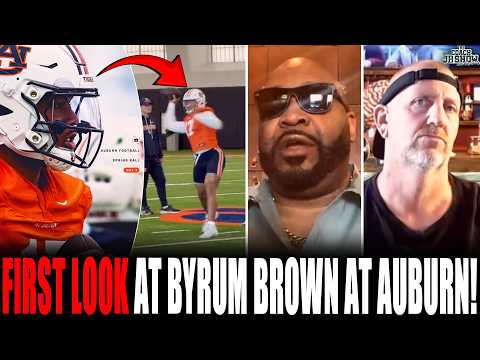 Coach JB & Shaun King Breakdown Byrum Brown's THROWING MOTION In Auburn Spring Practice!
