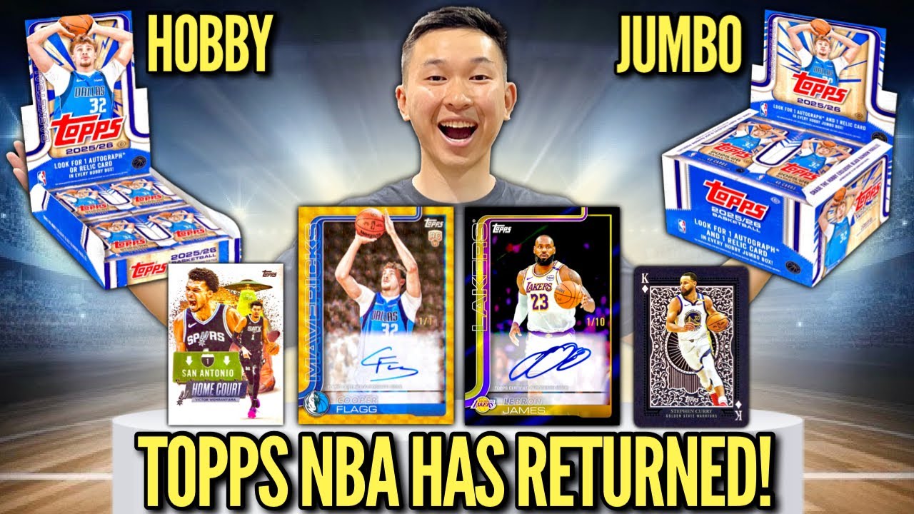 TOPPS NBA CARDS HAVE FINALLY ARRIVED! 😱🔥 2025-26 Topps Flagship ...