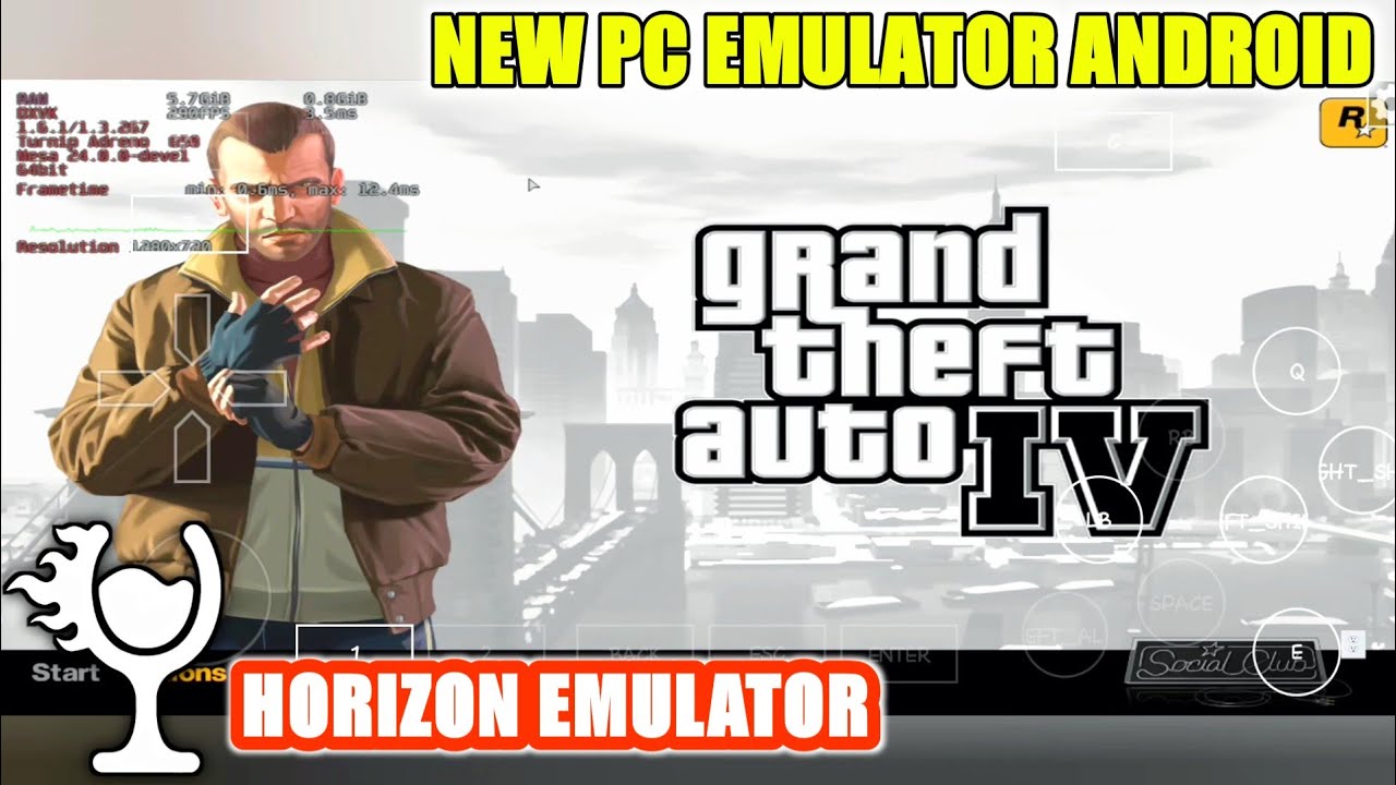 GTA IV HORIZON EMU New PC Emulator On Android - YouTube
