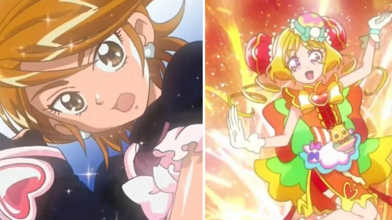 all precure transformations (series), but... only their "cure names ...