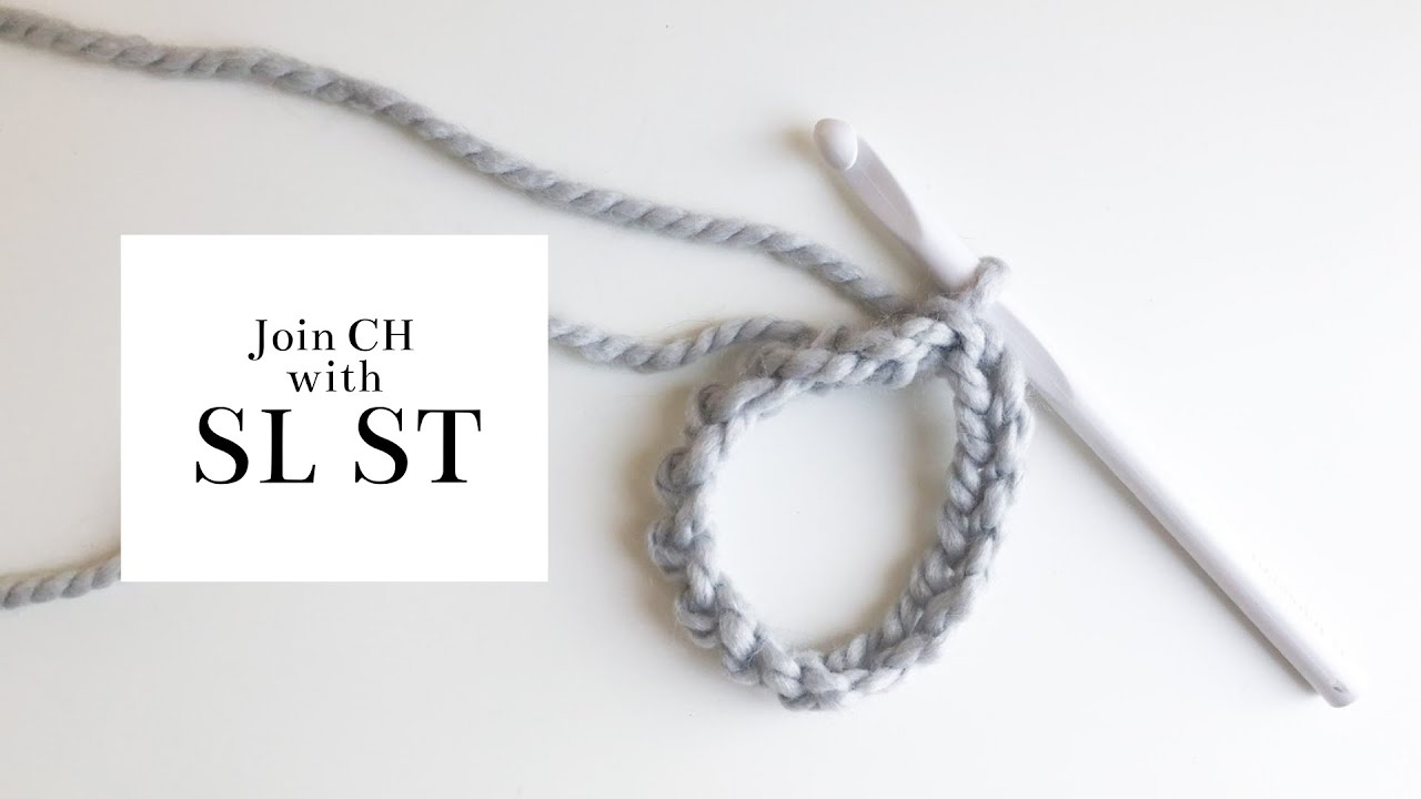 CROCHET How to join chain (CH) - YouTube