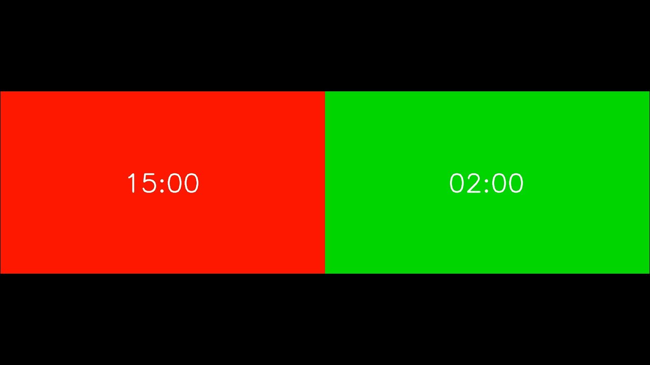 Pomodoro - 15 Minute Work, 2 Minute Rest Repetitive - YouTube