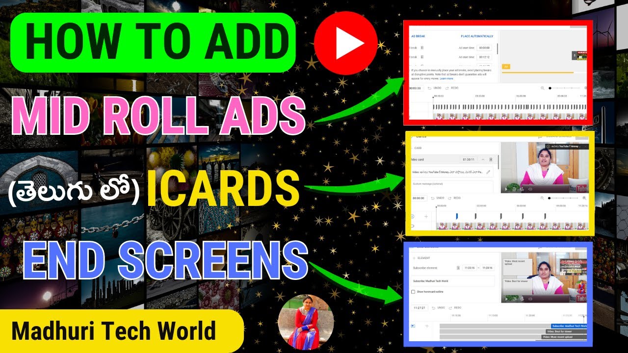 How To Add Mid Roll Ads, End Screens, ICards For YouTube Videos In ...