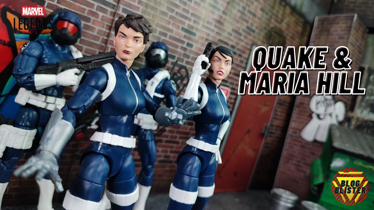 Marvel Legends Quake y Maria Hill Controller BAF Revision Review En ...