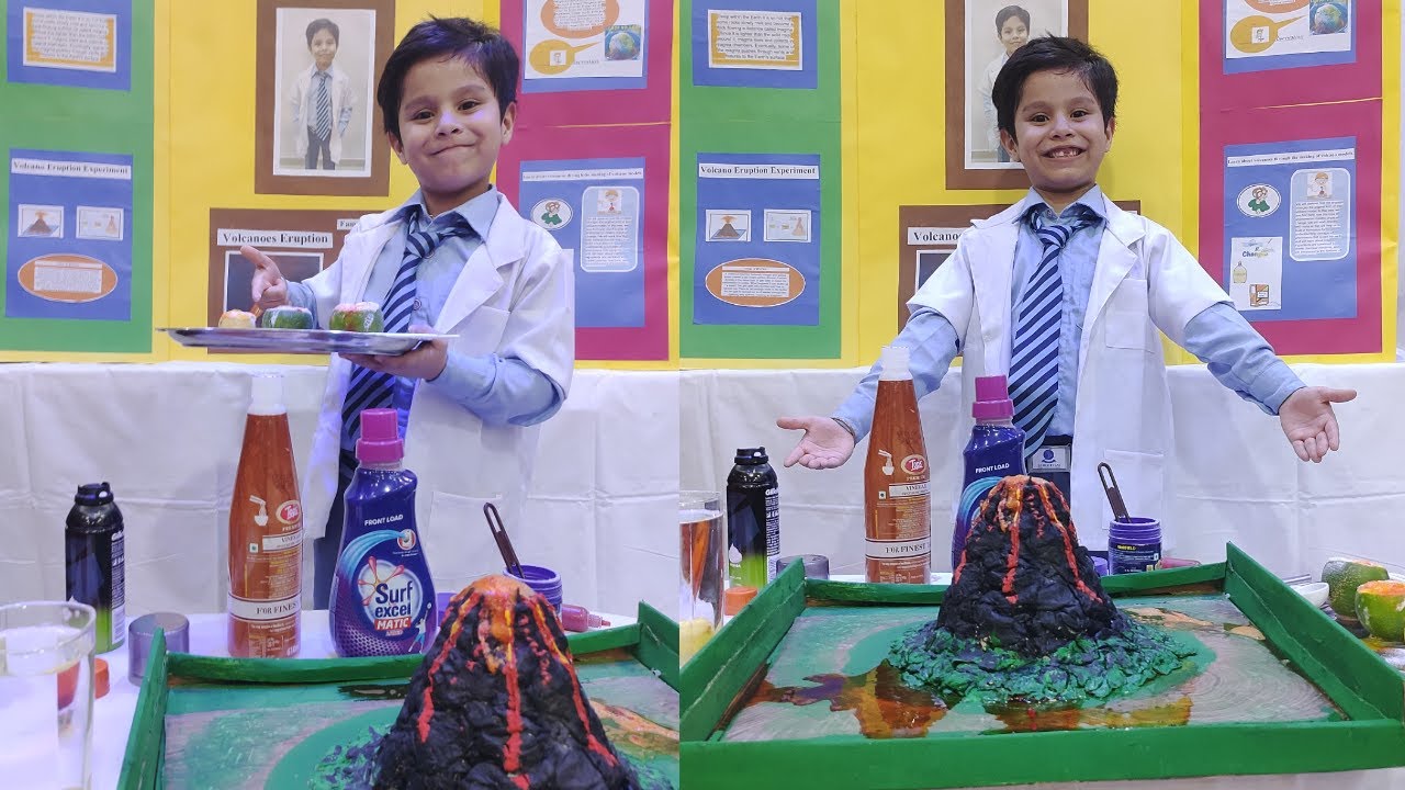 Volcano Eruption Experiment | SCIENCE KIDS| Crèo International 2020 ...