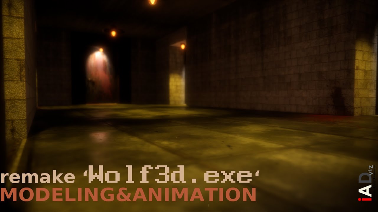 iAD viz MODELING&ANIMATION | remake Wolf3d.exe (trailer edition) - YouTube