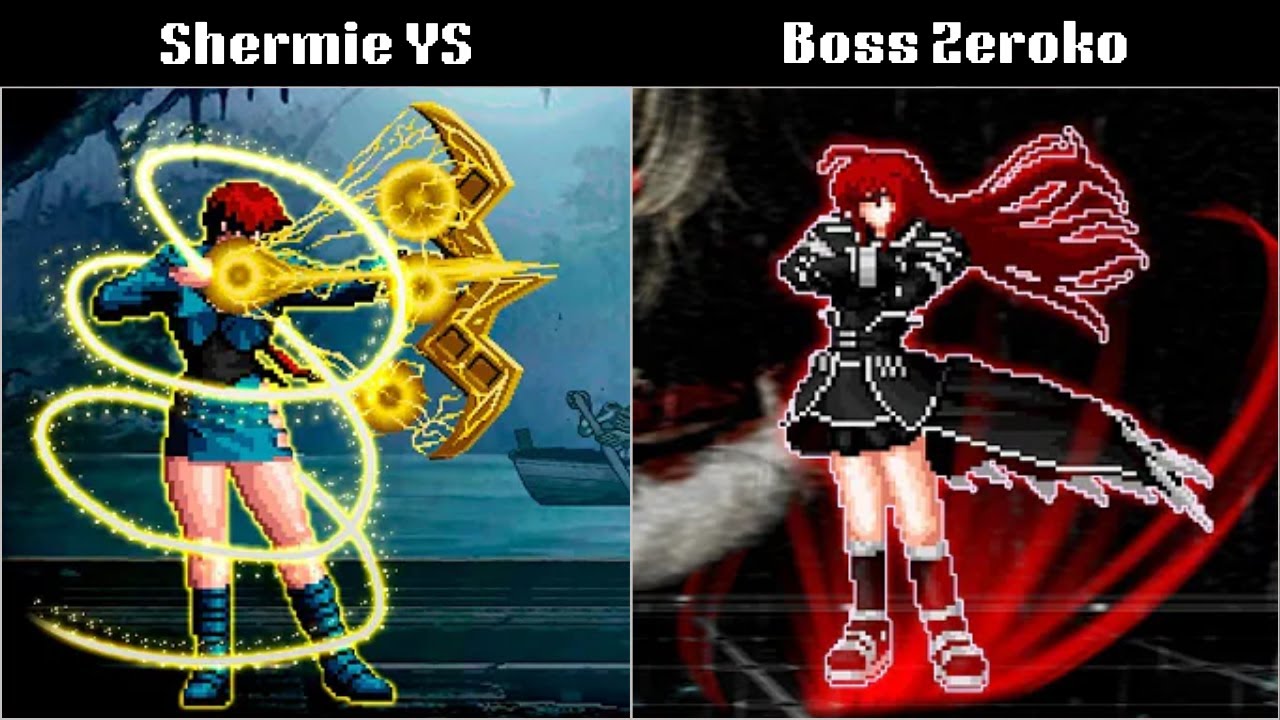 🎮 KOF Mugen 🔥 Shermie YS vs Boss Zeroko ☣️ Epic 1v1 Fight - YouTube