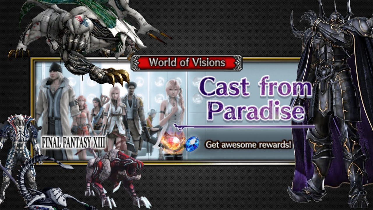 [FFBE] World of Visions, All Perfect Score, Day 1 "F2P" OTK Turn 1 ...