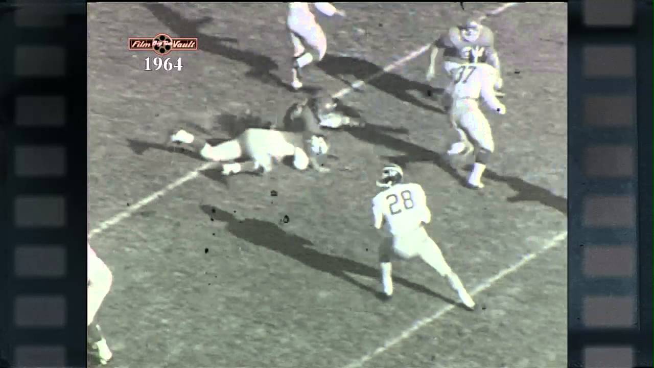 Big Ten Film Vault: 1964 Yearbook - Jim Detwiler Touchdown and Title ...