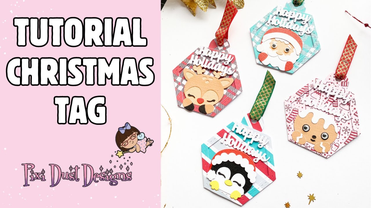 Tutorial Christmas Tag - Pixi Dust Design - Fun Gift Idea - YouTube