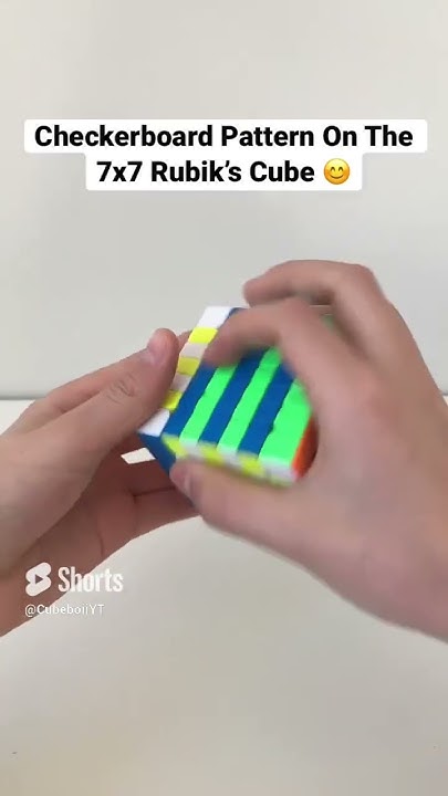 How To Do The Checkerboard Pattern On The 7x7 Rubik’s Cube - YouTube