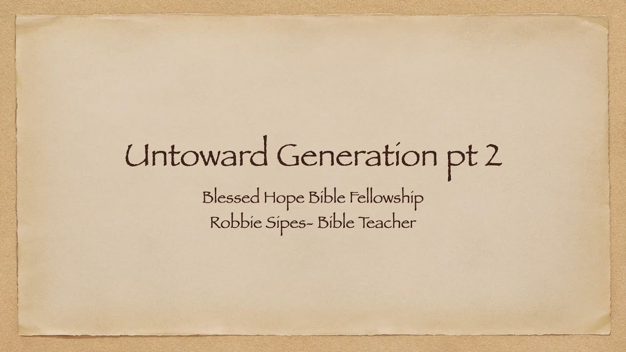 Untoward Generation pt 2. July 11, 2021 - YouTube