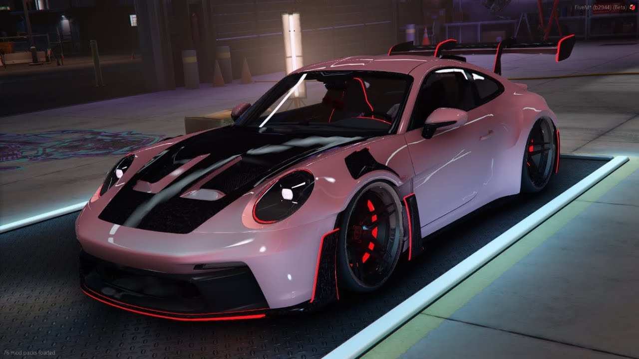 Fivem 911 GT3 Rs animated - YouTube