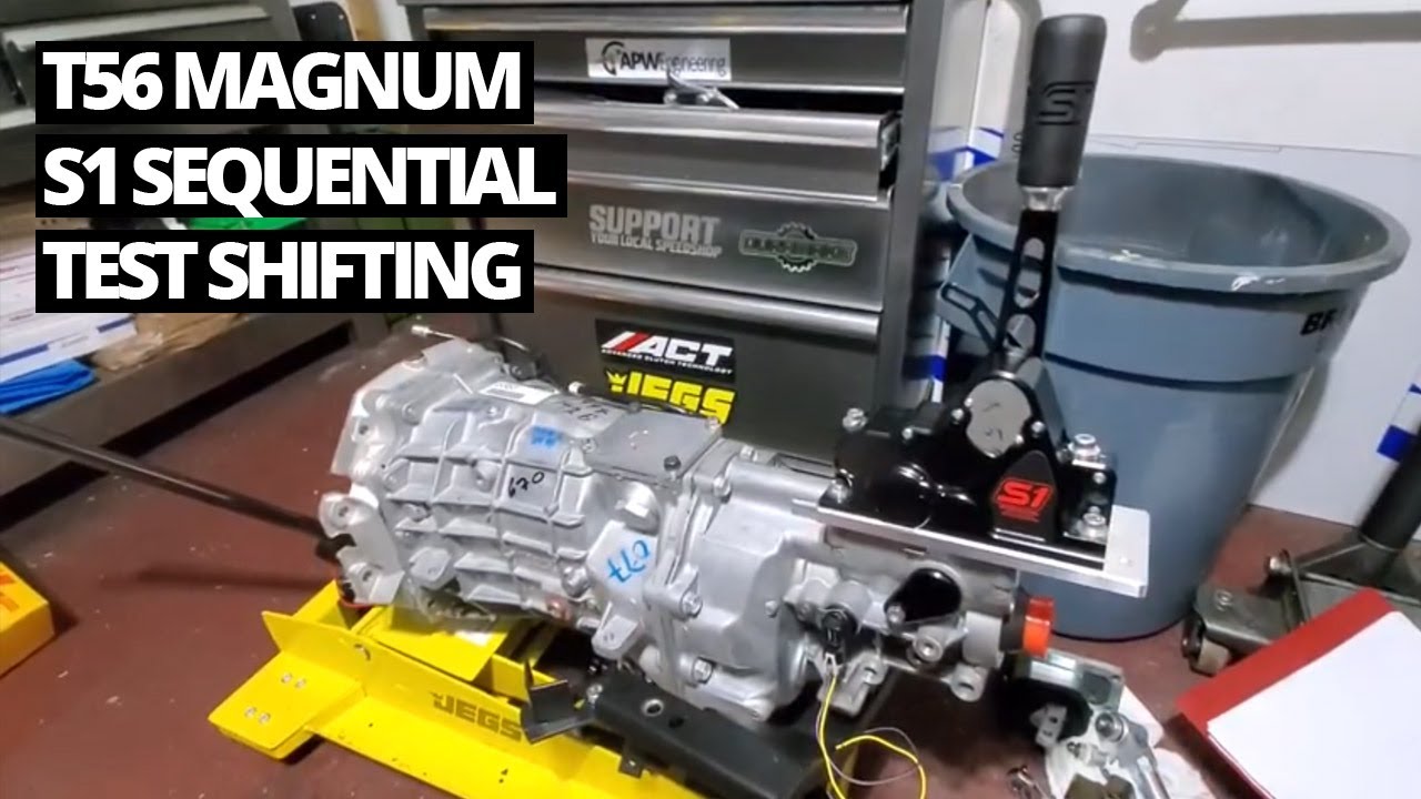 Testing the S1 Sequential shifter on a T56 Magnum F - YouTube