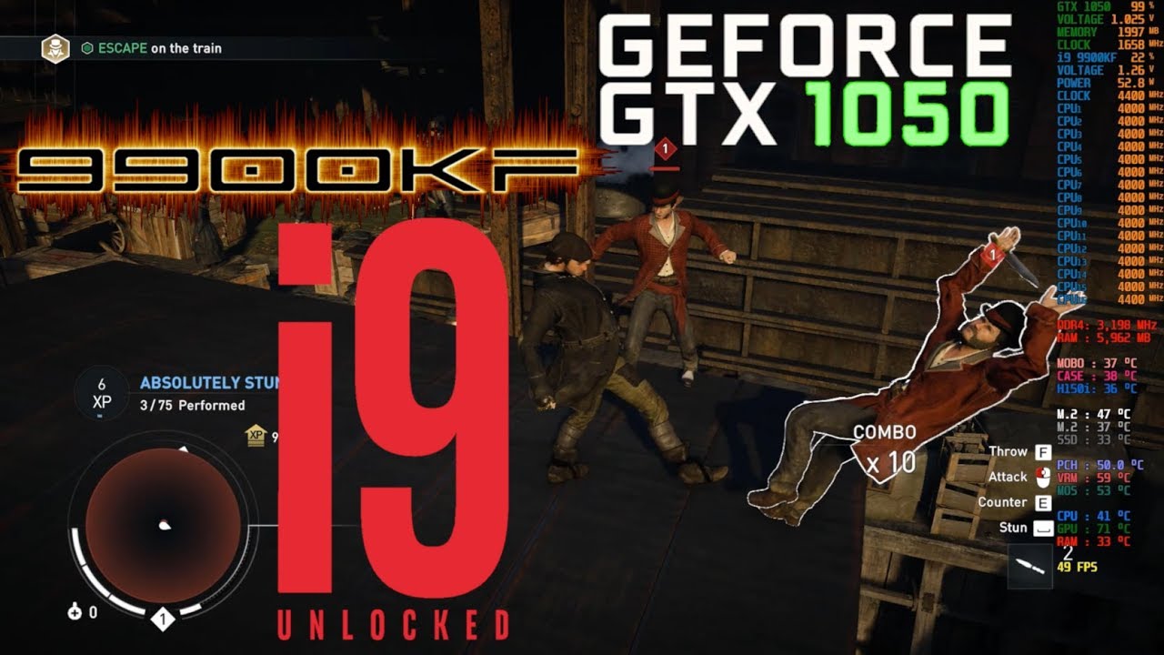 GTX 1050 i9 9900KF | Assassin's Creed Syndicate | FPS TEST GAMEPLAY ...