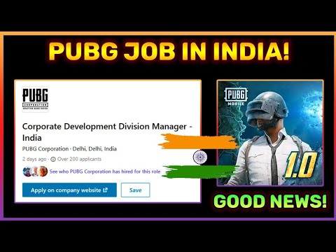 😍 GOOD NEWS || PUBG JOB IN INDIA 🇮🇳 || Rajeev Gamerz - YouTube