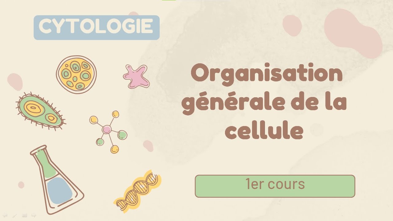 Cytologie | Organisation générale de la cellule - cours de 1er année ...