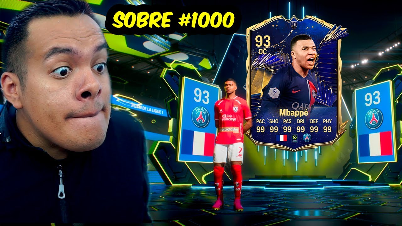 Completo a MBAPPE 93 con 1,000 Sobres - YouTube
