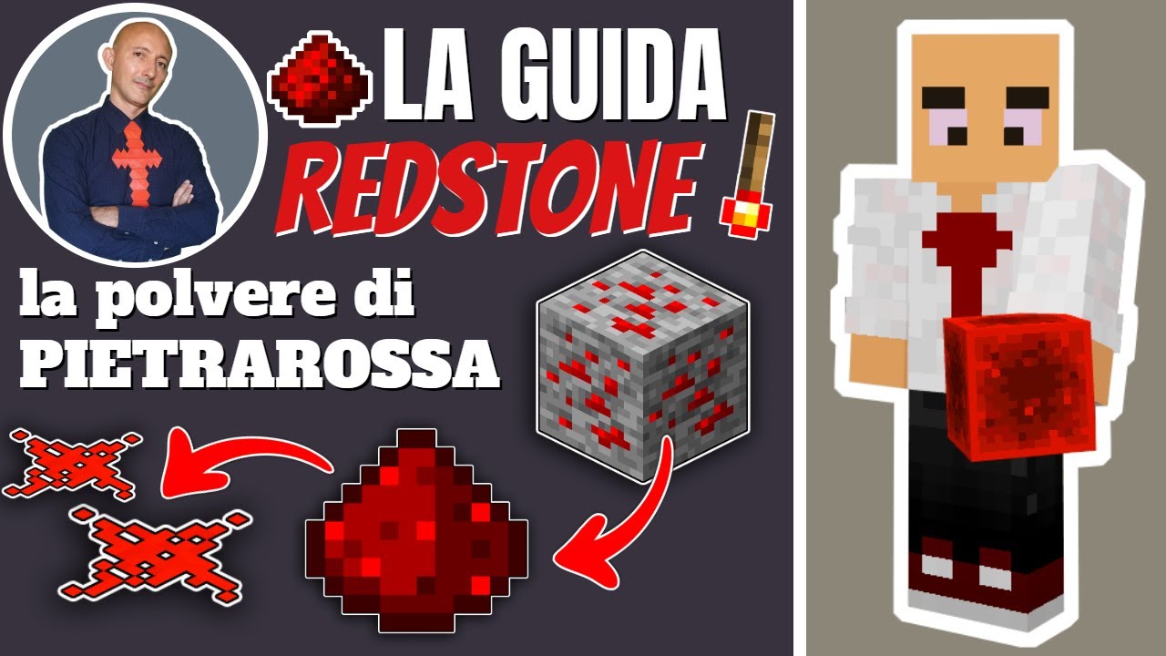COME FUNZIONA E SI USA LA PIETRA ROSSA (REDSTONE) SU MINECRAFT (PS4 ...