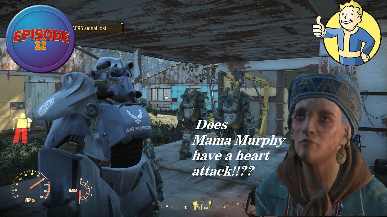 Fallout 4 Ep 22 Does Mama Murphy have a heart attack we find covenant # ...