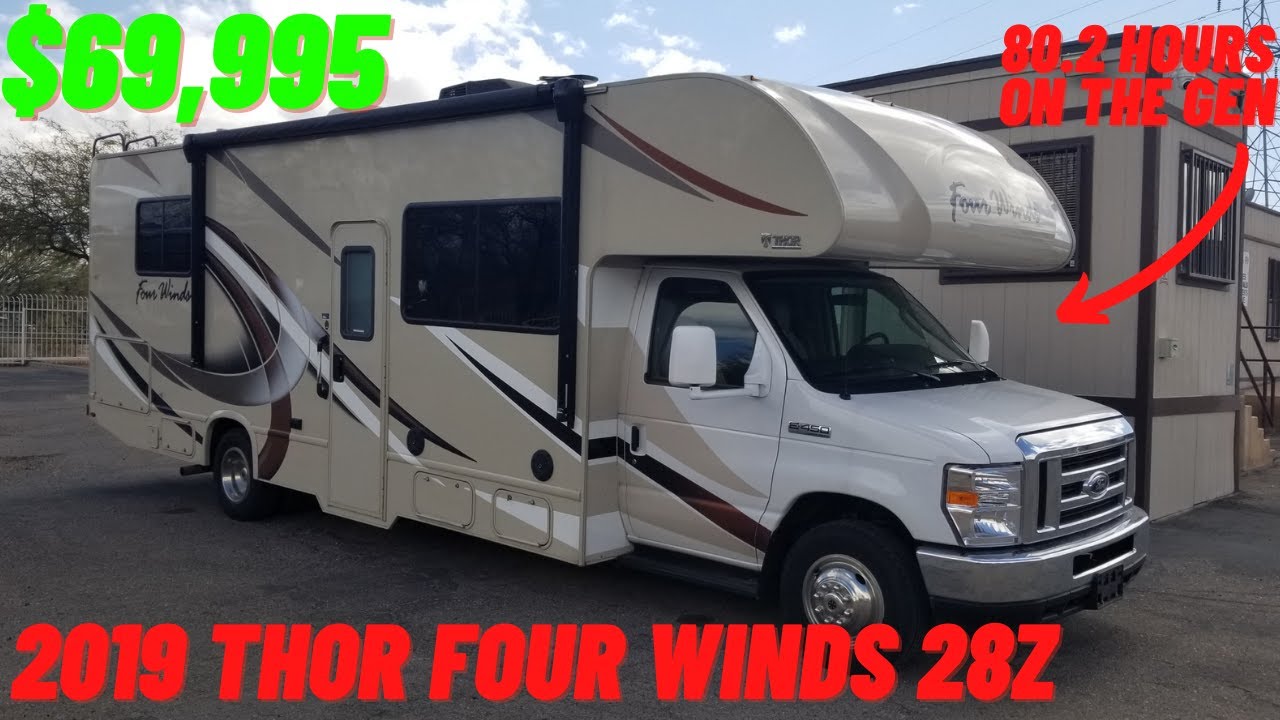 SOLD! 2019 Thor Four Winds 28Z Class C! Single Slide Less Than 30 ...