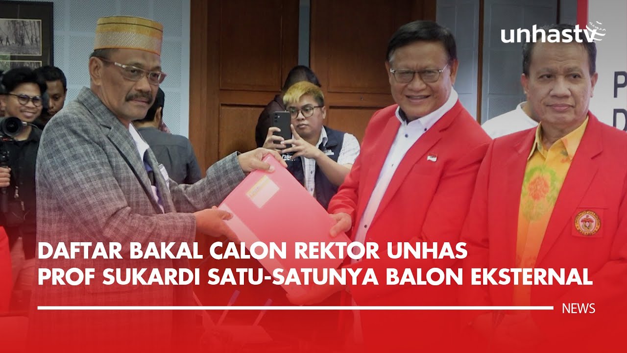 Daftar Bakal Calon Rektor Unhas, Prof Sukardi Weda Satu satunya Balon ...