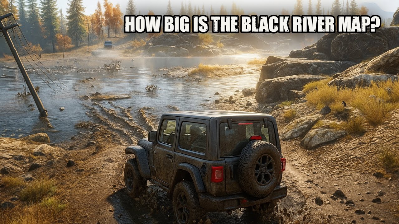 "Exploring the Entire Black River Map in SnowRunner | Jeep Rubicon ...