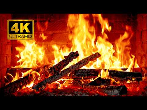 Klasik ve Rahat Şömine 4K | Uyku ve Rahatlama İçin Çıtırdayan Şömine Sesleri (12 Saat) 🔥