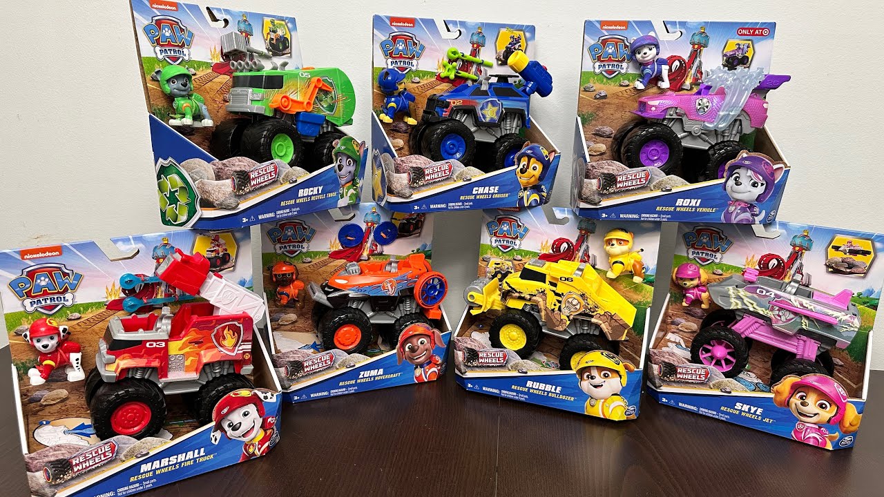 Nickelodeon Paw Patrol Rescue Wheels Toys Unboxing & Review - YouTube