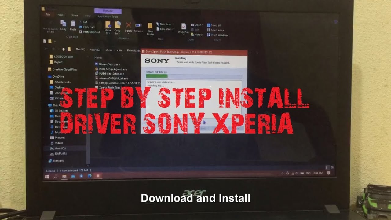 How To Install Driver Sony Xperia - YouTube