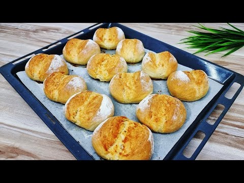 If you have flour and butter at home, few people know this secret. Bread in 5 minutes