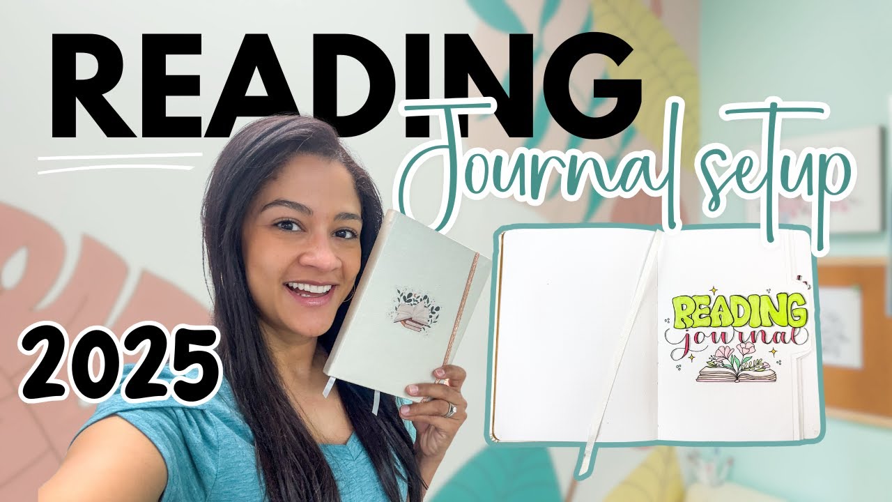 2025 Reading Journal Setup with Fun Bubble Lettering & Calligraphy ...