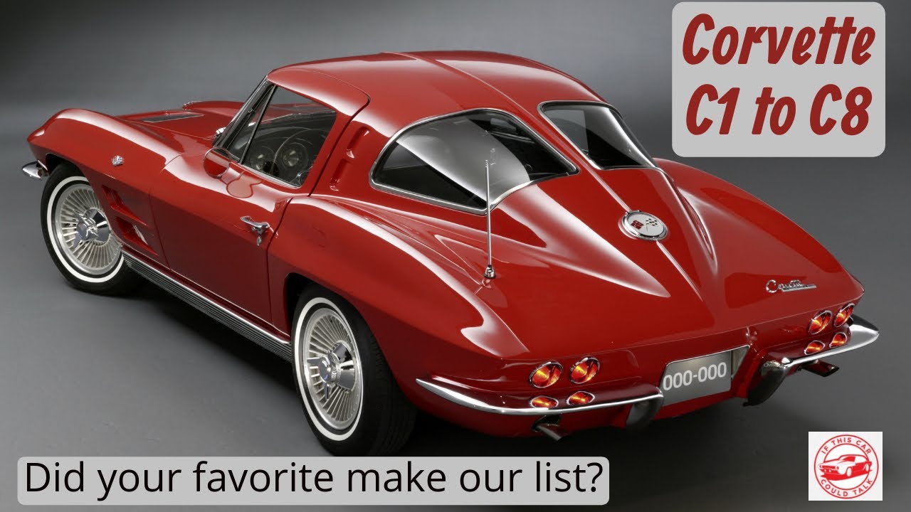 Classic Chevrolet Corvettes reviewed from generations C1 to C8 with ...