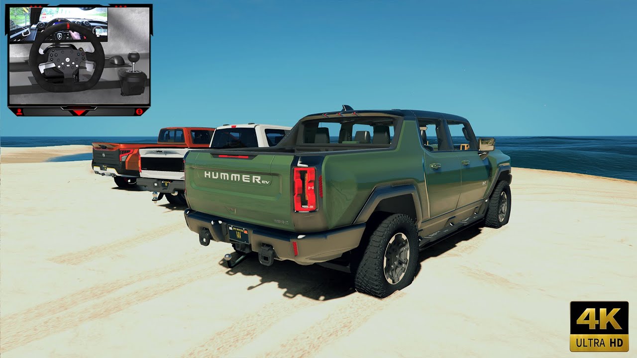 GTA5 Ce mod | Hummer EV 2023 Off-Roading Convoys | Steering Wheel ...