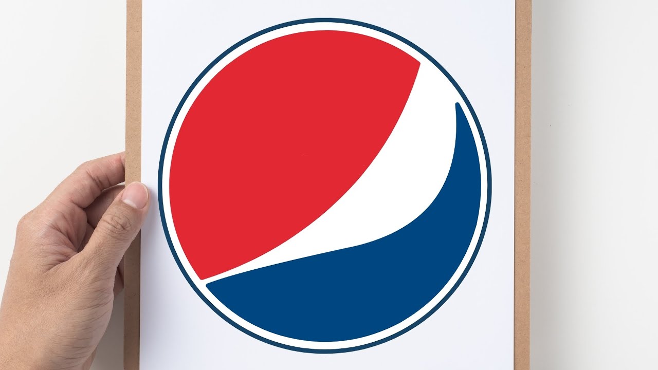 How to Draw a Cute Pepsi Logo 🥤 | Easy Step by Step Kids Drawing ...