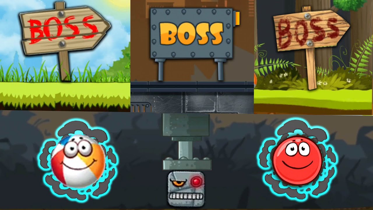 RED BALL 4 - CLASSIC BALL FACTORY WALK & MINI BOMB BOSSES VS 321 BALL ...