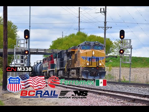 UP 7527 leads M338 - YouTube