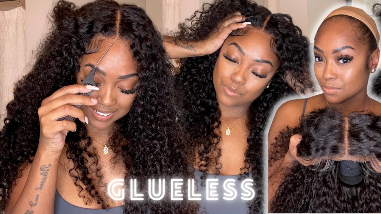 Gorgeous Curly Hair in Minutes: Installing a Glueless 5X5 Closure Wig ...