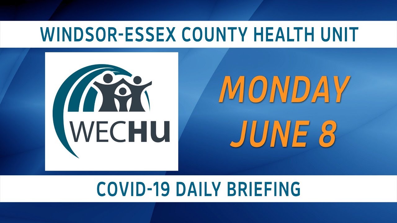 WECHU COVID-19 Update: MONDAY, JUNE 8, 2020 - YouTube
