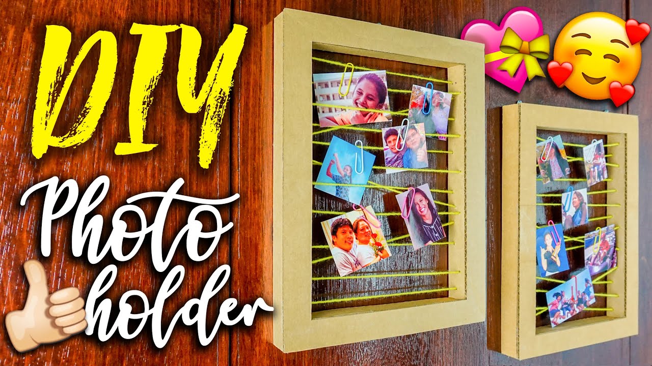 Unique Photo Holder from Cardboard | 100% Cute DIY Creation You Should ...